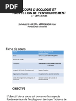 Santé Environnementale Cours 1 | PDF | Environnement naturel | la pollution
