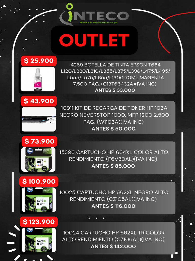 Outlet - Inteco MC Sas | PDF | Hardware de la computadora | Informática