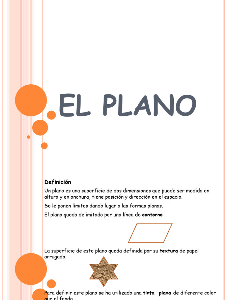 Diapositivas EL PLANO | PDF | Geometría | Geometría euclidiana