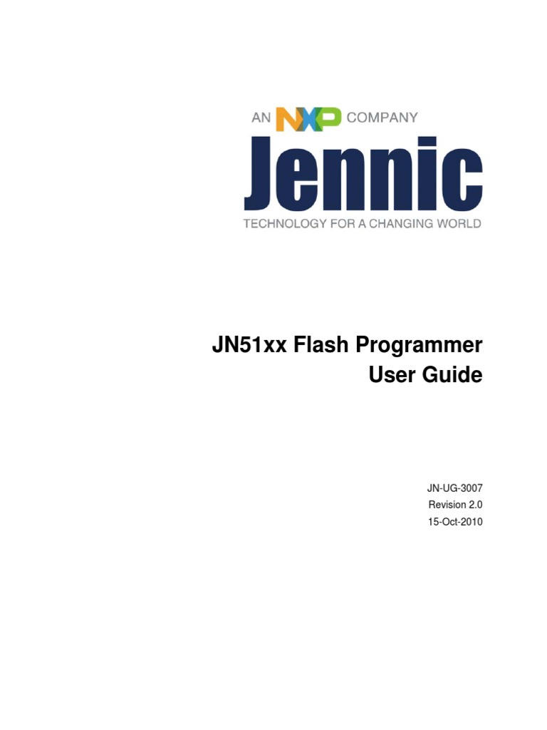 JN UG 3007 Flash Programmer | PDF | Command Line Interface | Flash Memory