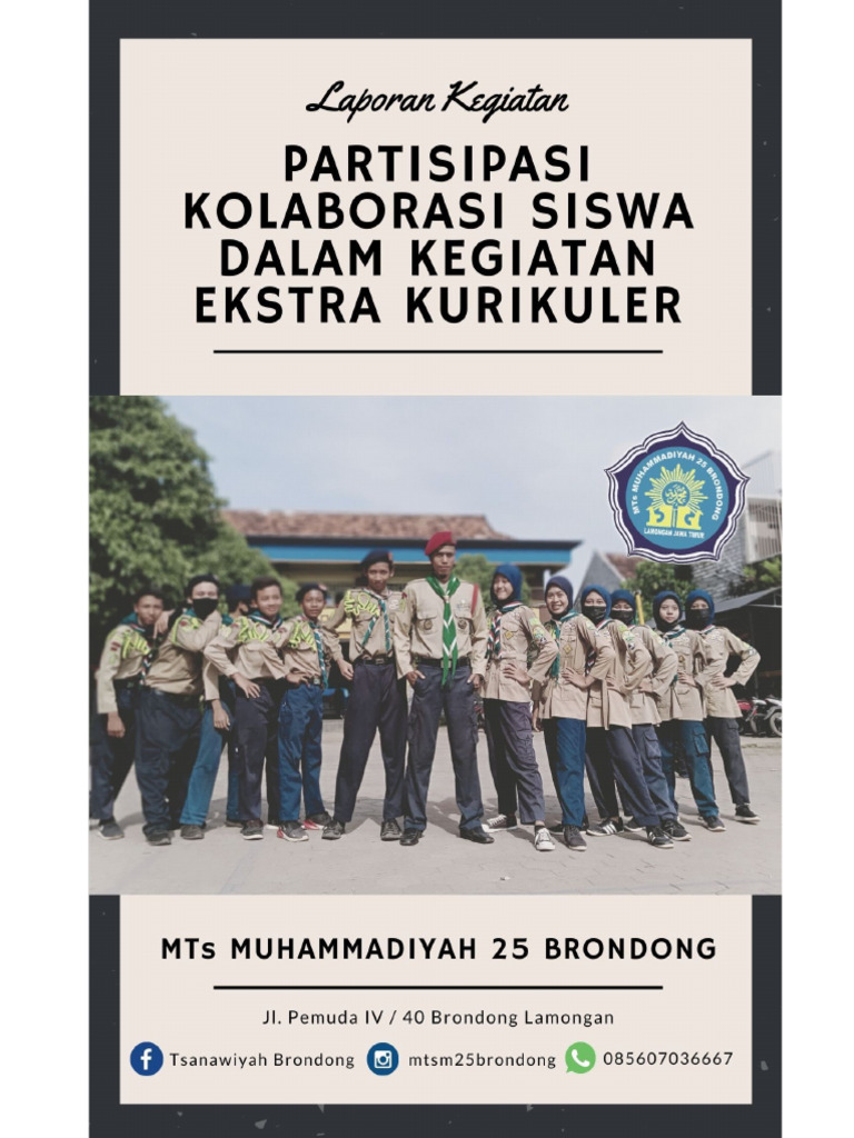 Poin 6 Nomor 1 Laporan Kegiatan Partisipasi Kolaborasi Siswa Dalam Kegiatan Ekstrakurikuler | PDF