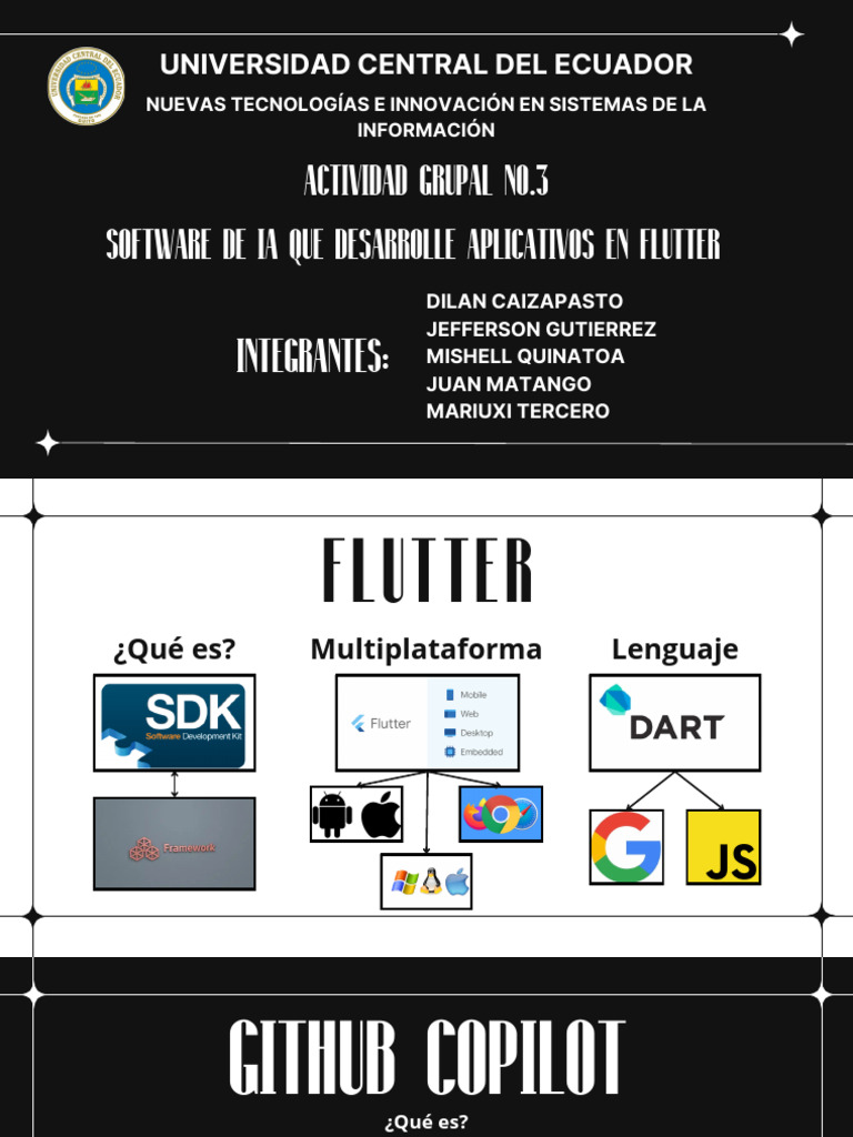 Software de IA Que Desarrolle Aplicaciones en Lenguaje Flutter | PDF