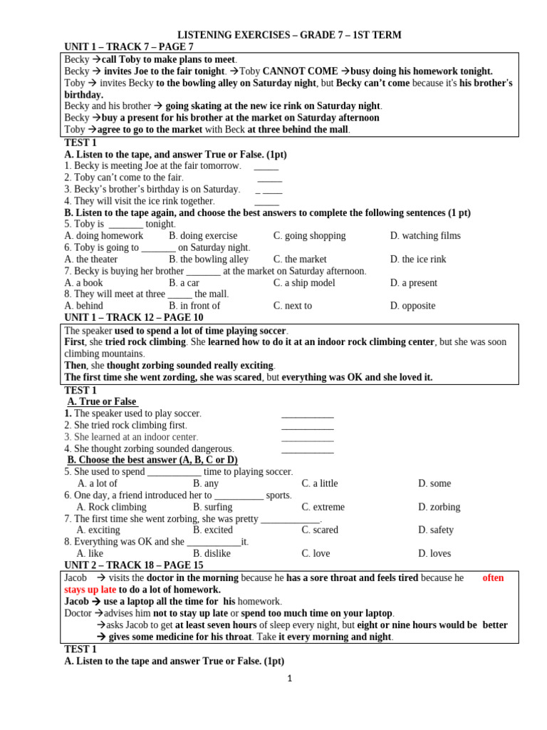 Tapescript Listening Uni | PDF | Homework