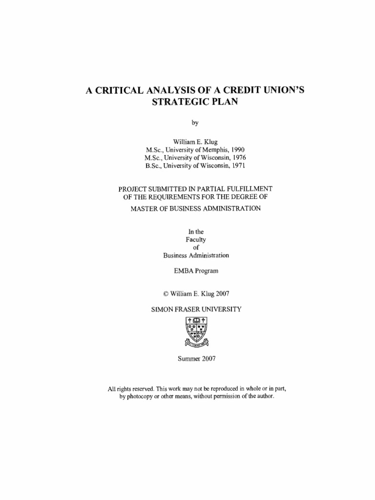 Etd 3117 | PDF | Banks | Credit Union