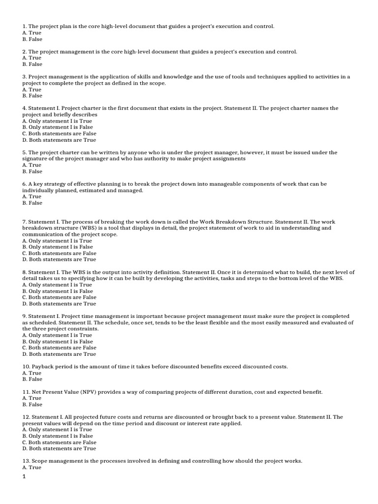 Testbank ProjMan | PDF | Risk | Risk Management