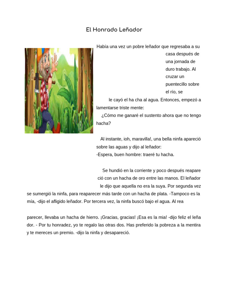 El Honrado Leñador | PDF