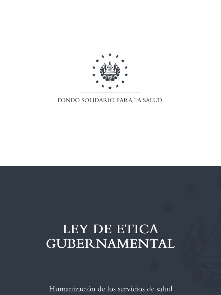 Ley de Etica Gubernamental | PDF
