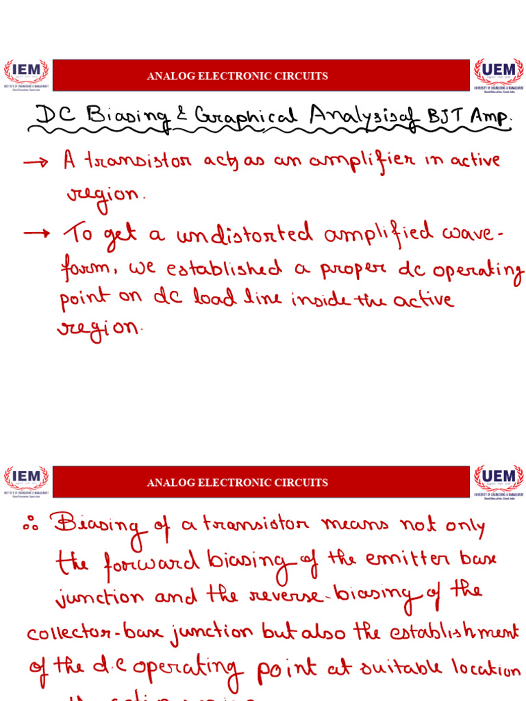 SUP LEC 5 Analog Class | PDF