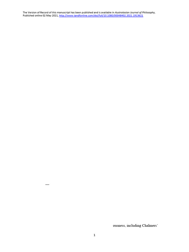 Two New Doubts About Simulation Arguments | PDF | Internalism And ...