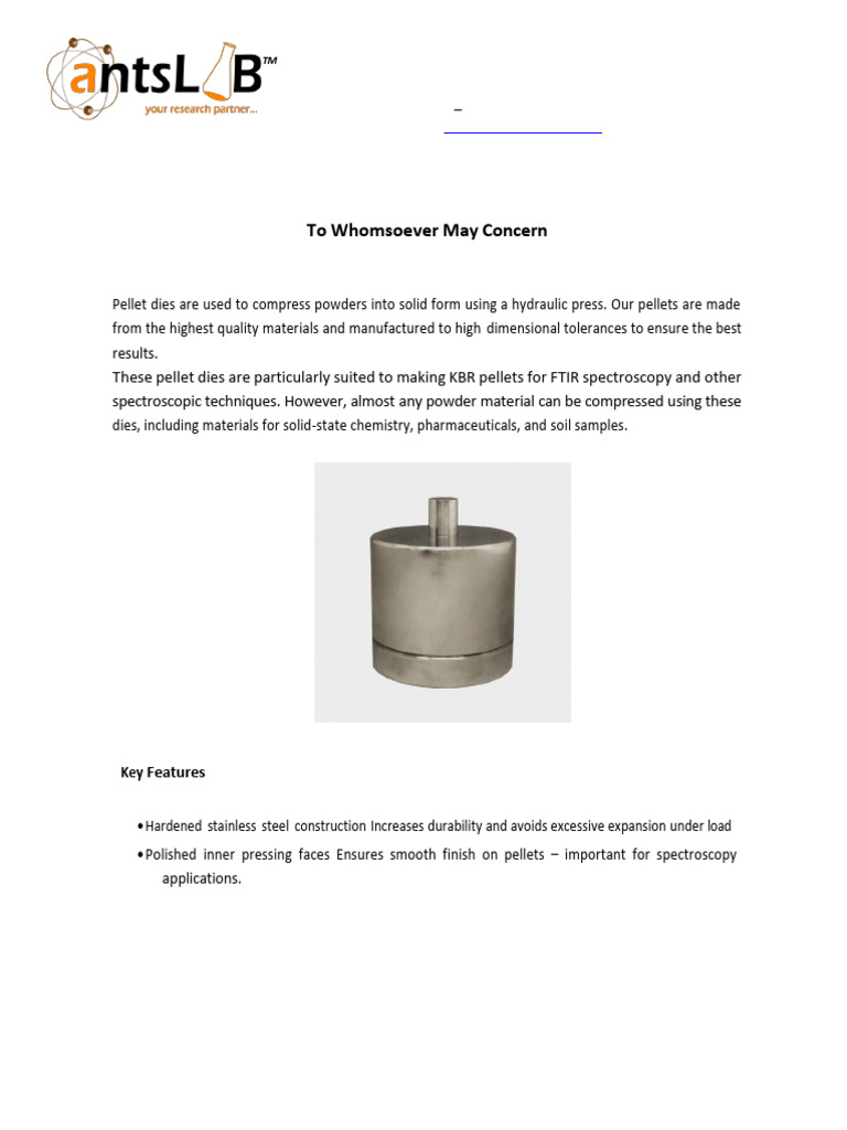 DIE SET Technical Datasheet | PDF | Materials | Physical Sciences