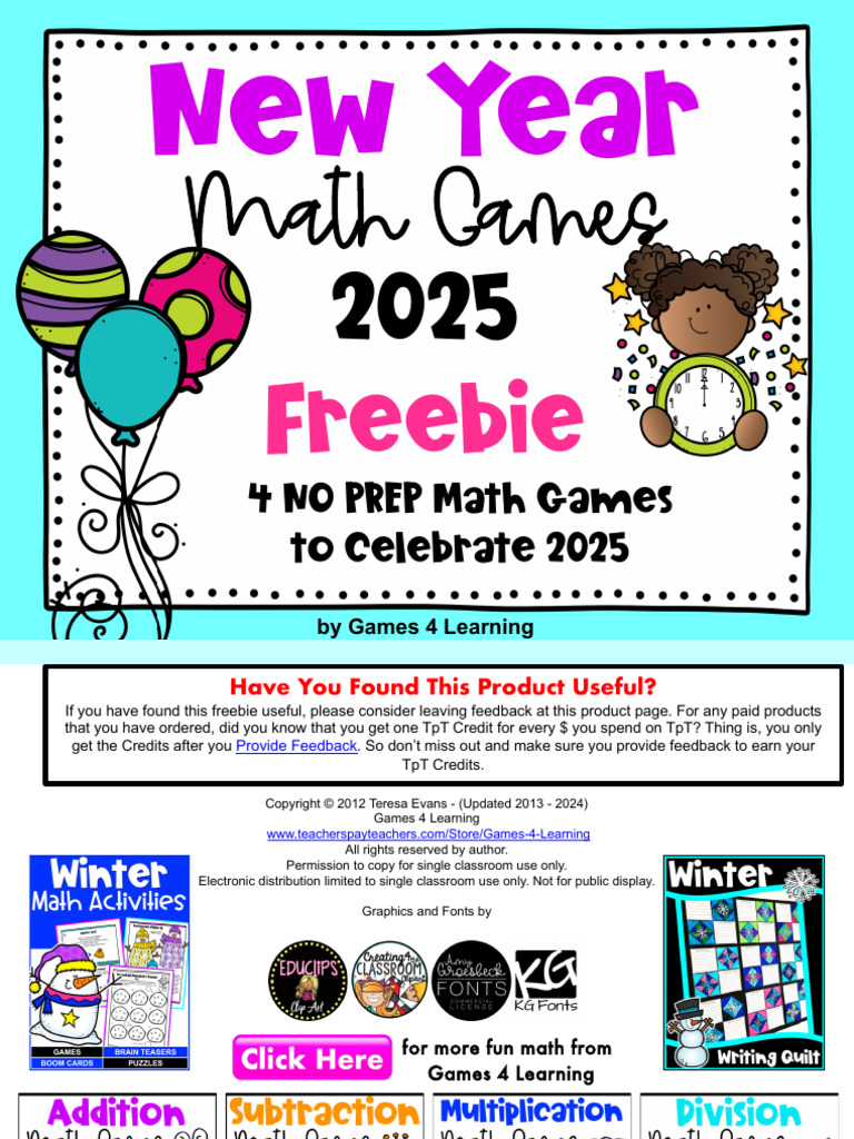 New Year: Freebie | PDF