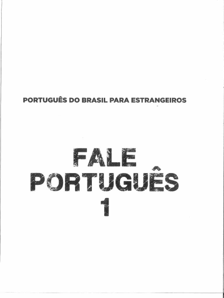 Fale Português 1 | PDF