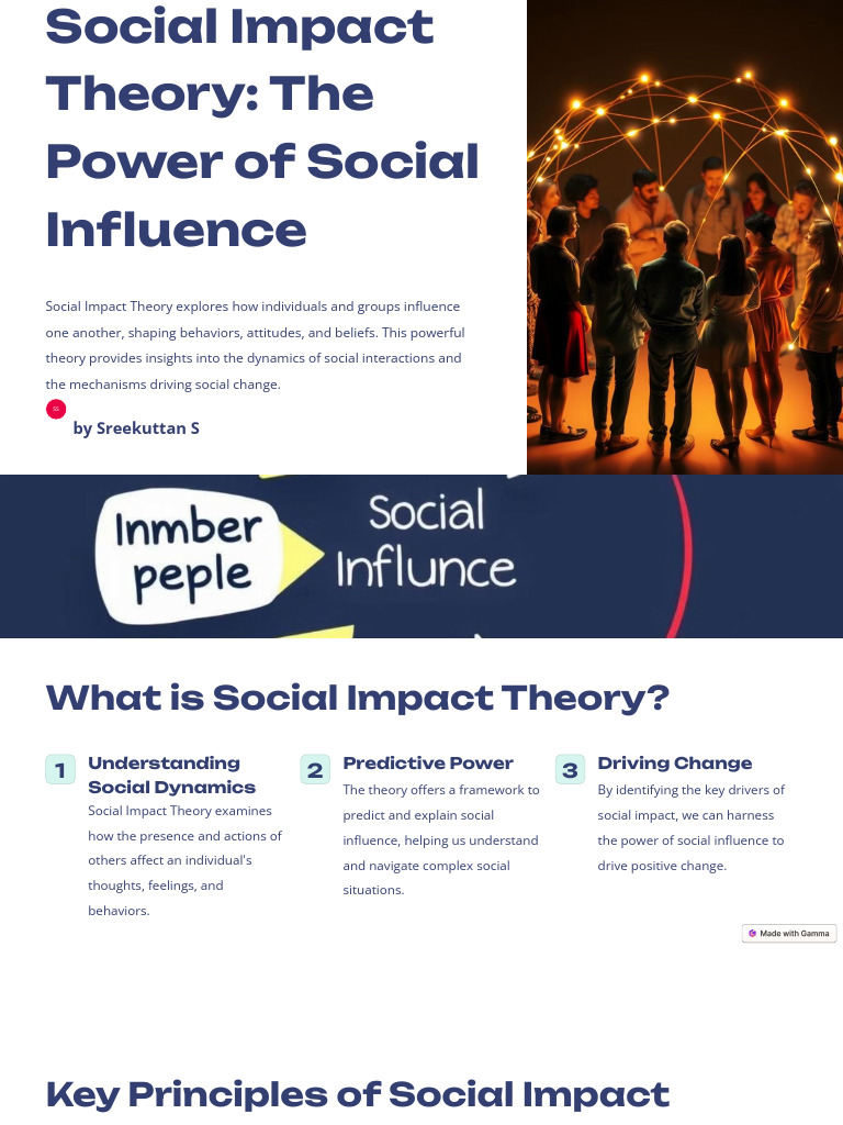 Understanding Social Impact Theory | PDF | Behavior | Power (Social And ...