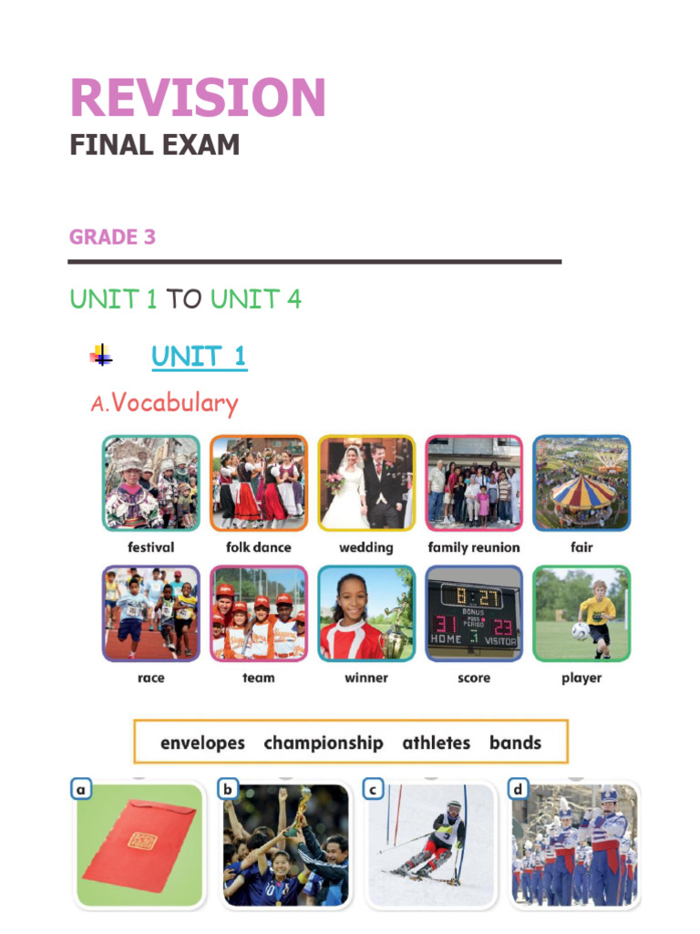 G3. Revision. Unit 1-2 (Official) . | PDF