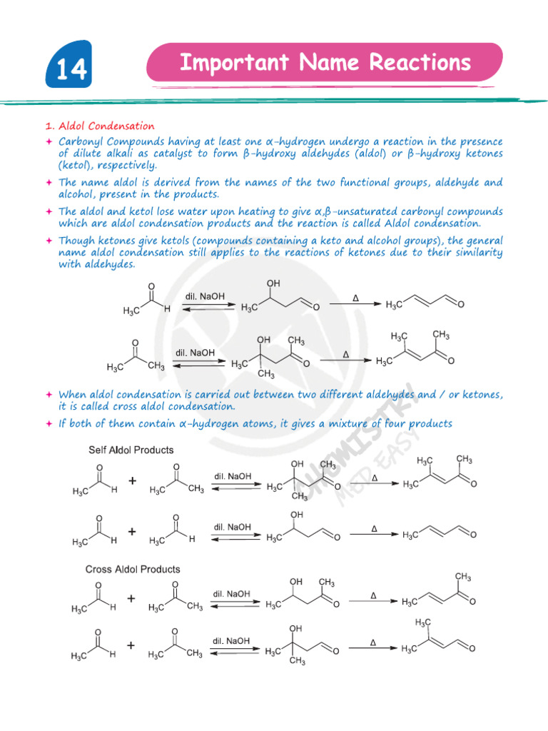 Organic Named Reactions. | PDF