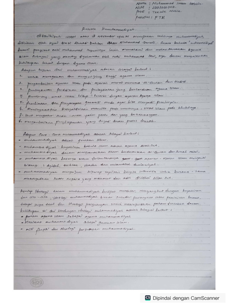 Muhammad Imam Sobirin - 2003035029 - RESUME BAP | PDF