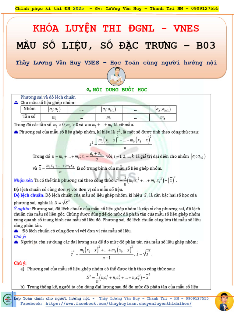 LVH Vnes Mau So Lieu So Dac Trung b03 Da | PDF