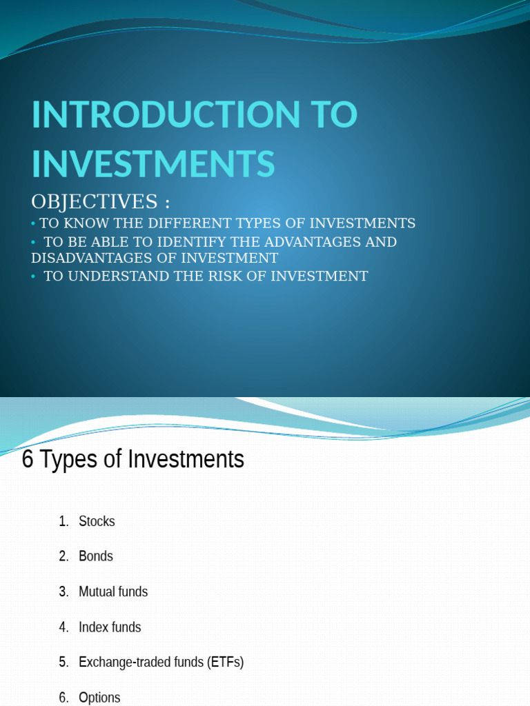Introduction To Investments | PDF | Investment Fund | Investing