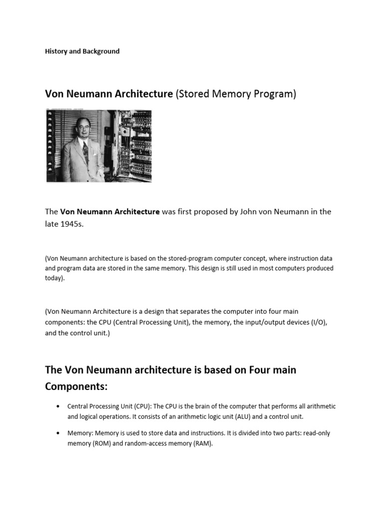 Von Neumann Architecture - 2 - 230529 - 133850 | PDF
