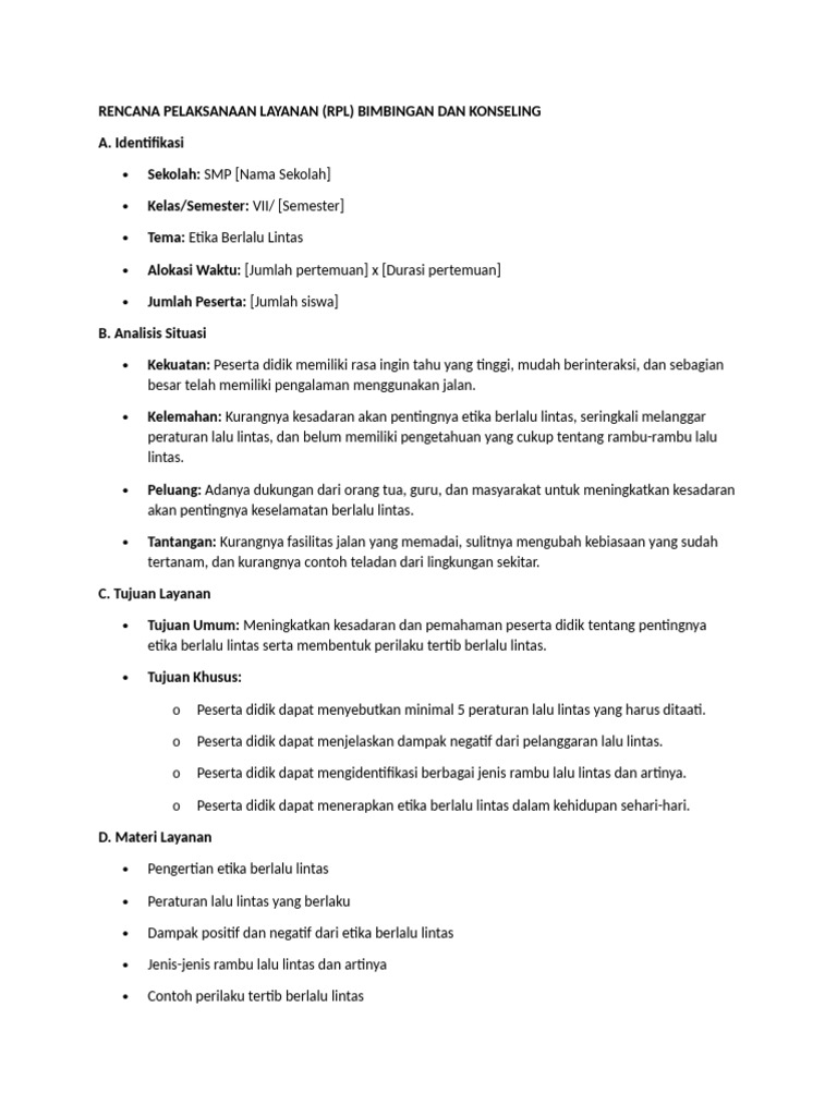Contoh RPL 2 | PDF