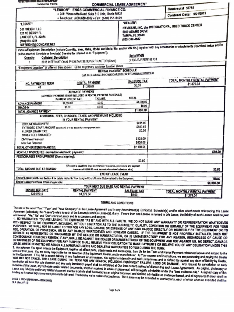 Commercial Lease Agreement Overview | PDF | Lease | Bankruptcy