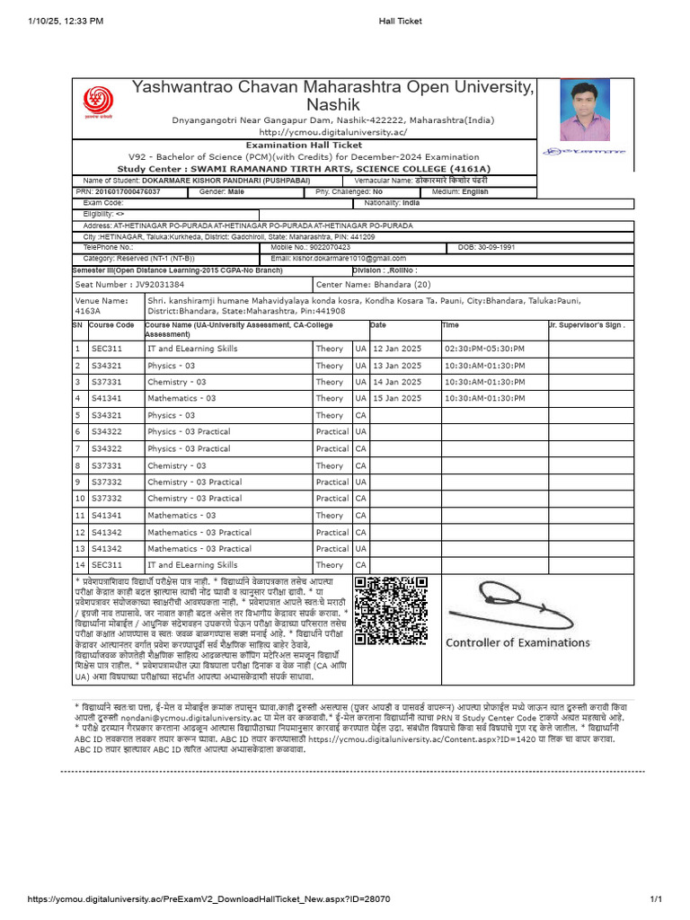 Dokarmare Kishor Pandhari HT | PDF