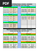 Class 9 Nine Period Timetable 2024-25 | PDF | Natural Sciences | Science