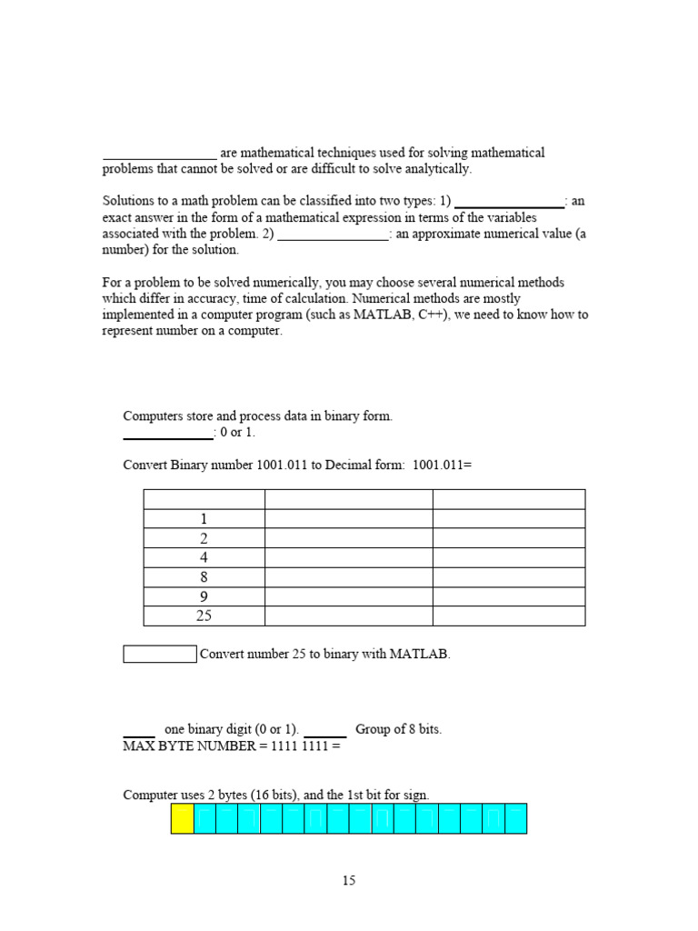 Numerical Methods and Error Analysis | PDF | Numerical Analysis | Numbers