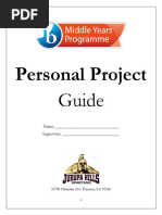 IB Personal Project Ideas 1 | PDF