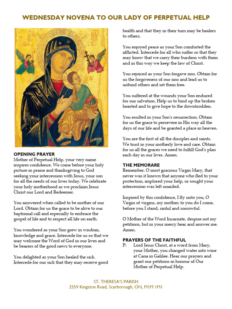 stp-perpetual-help-novena-guide-2021 | PDF | Mary, Mother Of Jesus | Prayer
