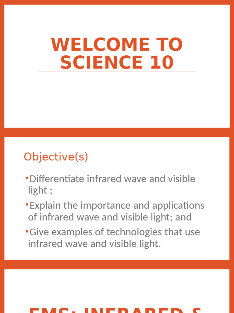 Week2 EMS EMS - Infrared and Visible Light | PDF