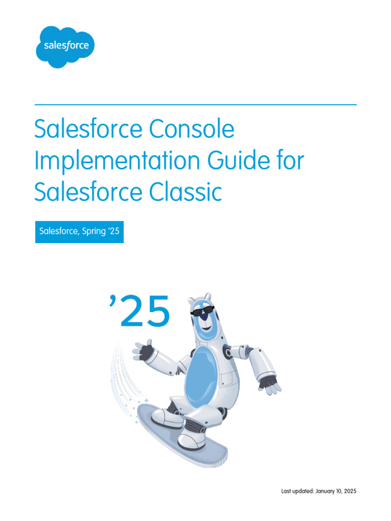 Salesforce Console Impl Guide | PDF | Command Line Interface | Mobile App