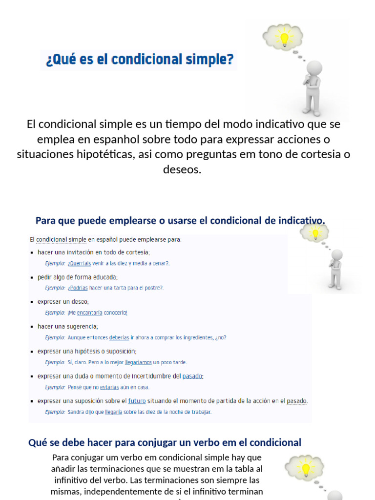 Condicional Simple | PDF