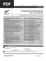 Financial Undertaking For A Student Form (INZ 1014) | PDF