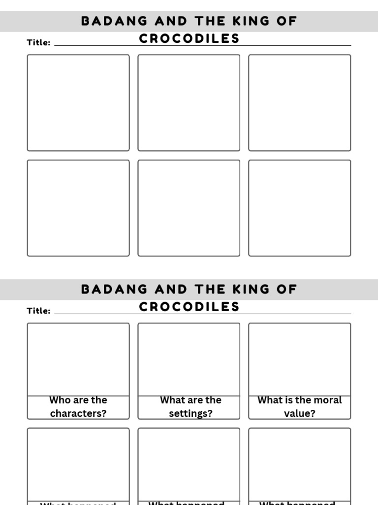 Badang and the King of Crocodiles | PDF