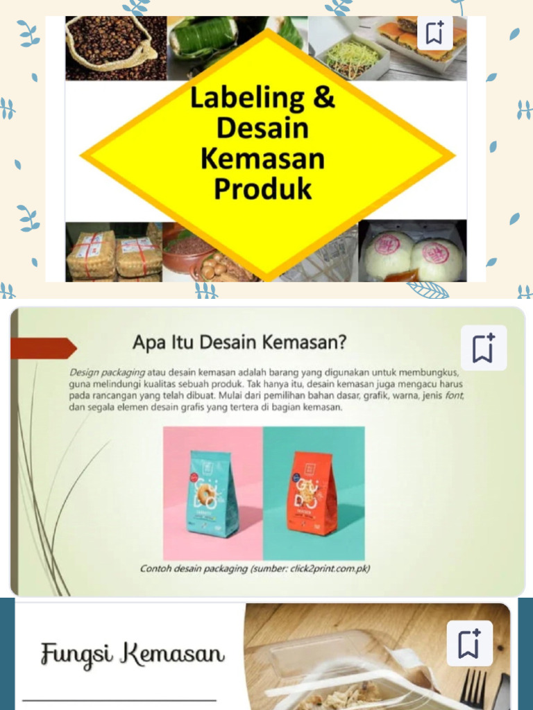Kemasan Dan Label Produk | PDF