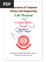 CSE - CCS370 - UI &UX - Manual | PDF | Usability | Design