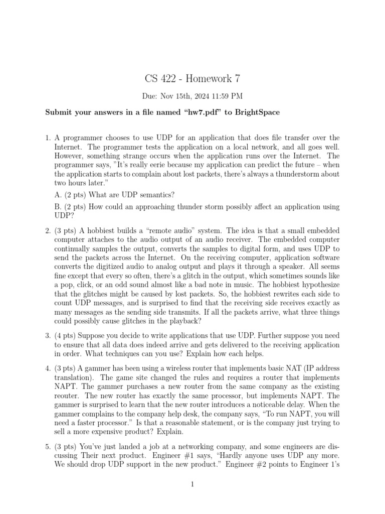 hw7_handout | PDF | Computing | Computer Science