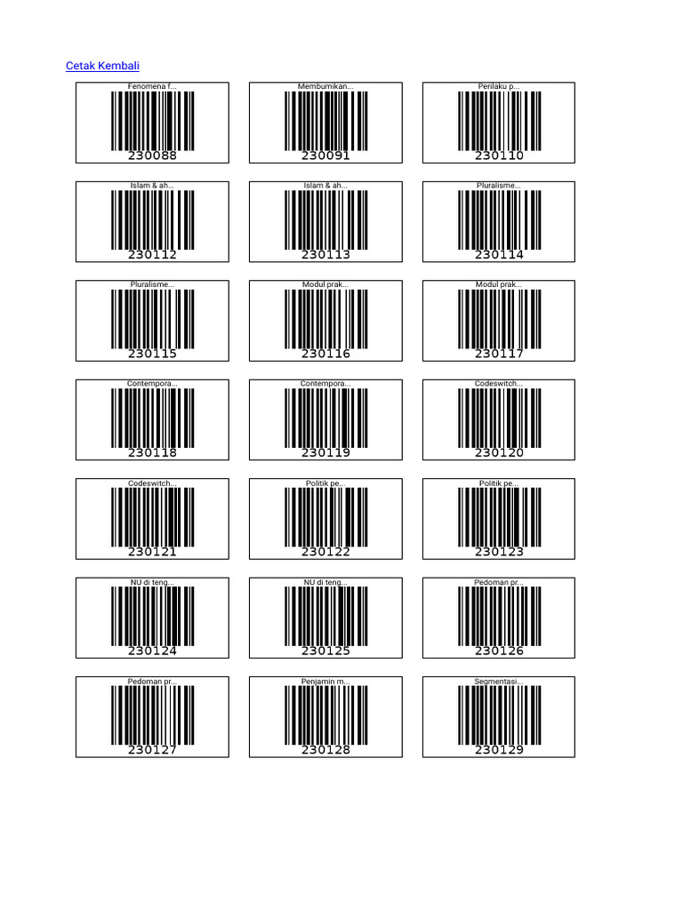 Barcode 1 | PDF