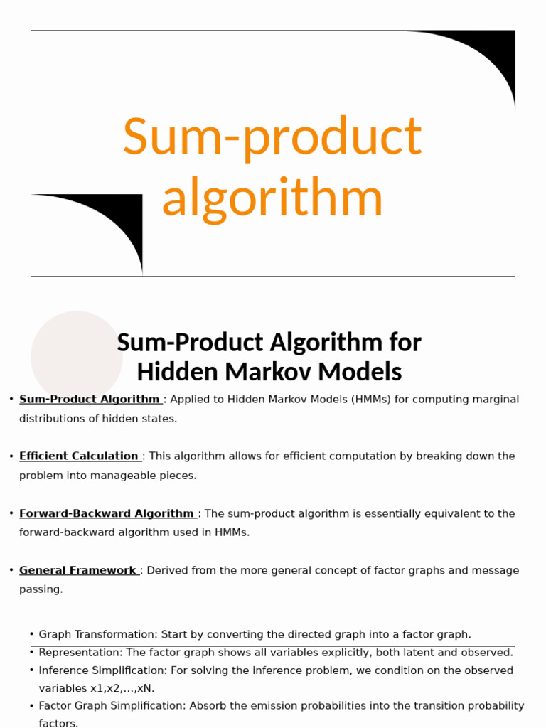 Unit4 SumProductAlgorithm | PDF