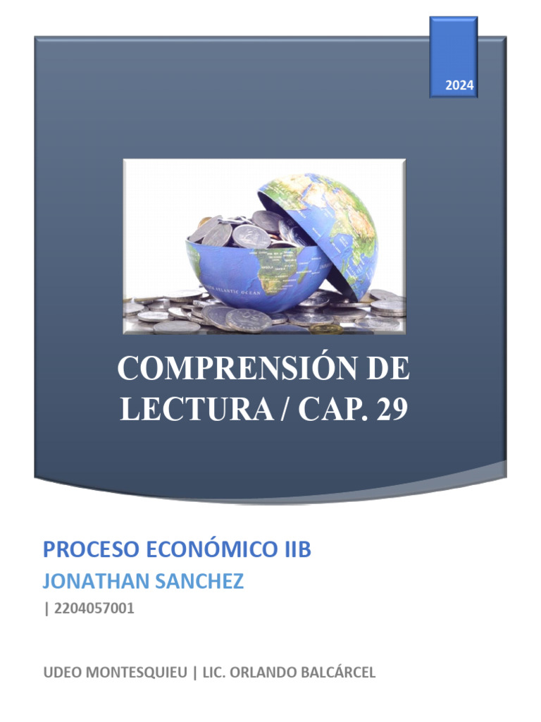 Comprensión - Cap. 29 | PDF | Dinero | Bancos