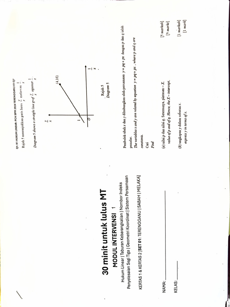 30 Minit Untuk LuluS MT - 20250109 | PDF