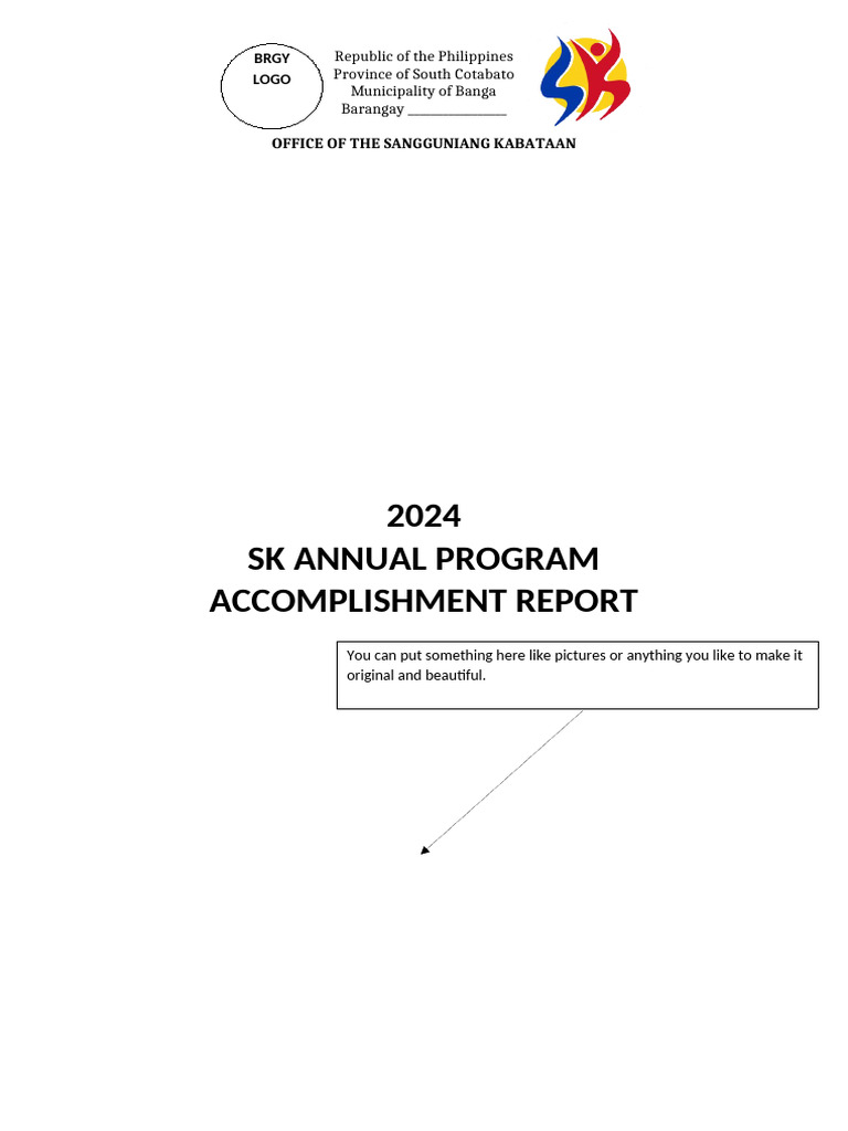 2024 SK Accomplishment Report Banga | PDF