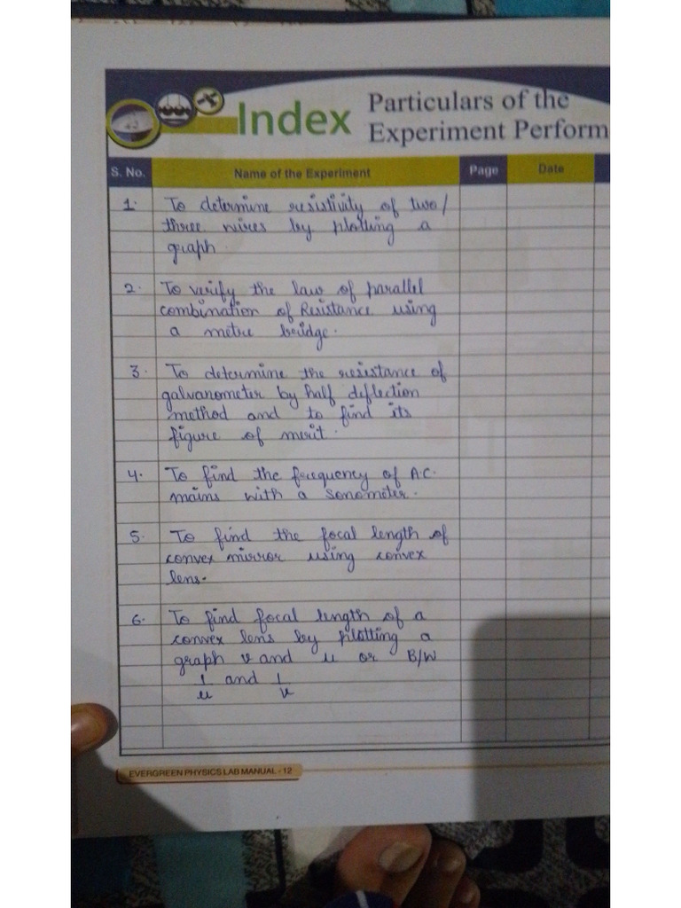 Physics Practical File PDF | PDF