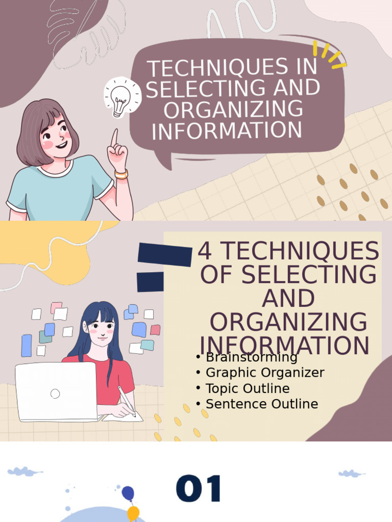 Info Organization Techniques | PDF