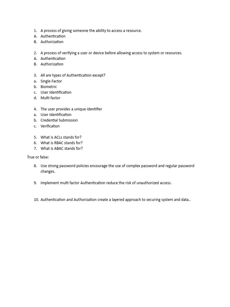 Authentication And Authorization Pdf