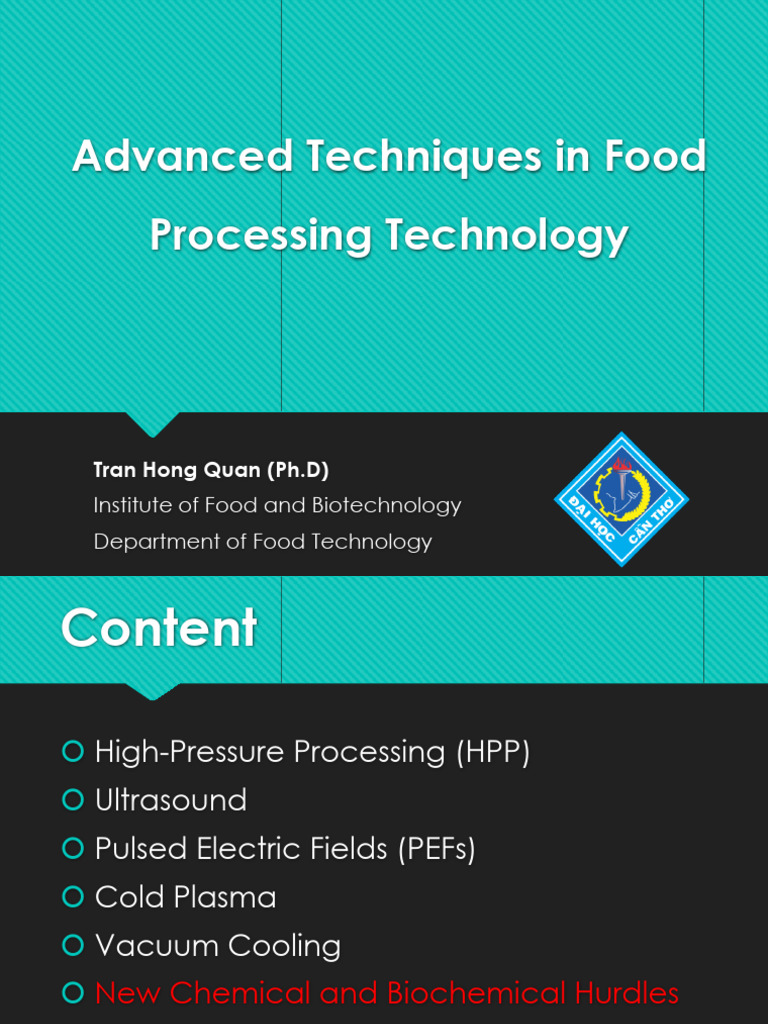 Handout-For-Advanced Techniques in Food Processing - New Chemical and ...