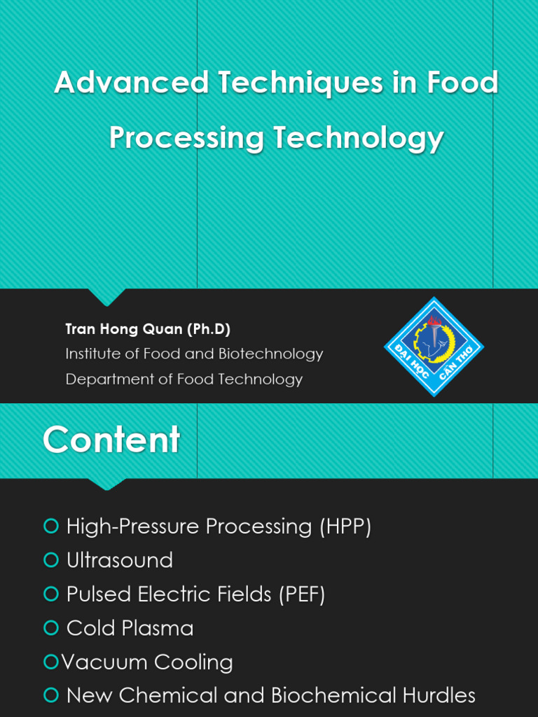 Handout-For-Advanced Techniques in Food Processing - HPP | PDF ...