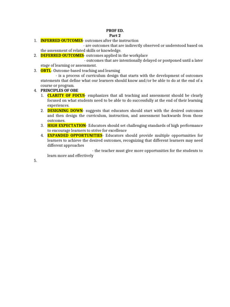 PROF ED Reviewer Part 2 | PDF