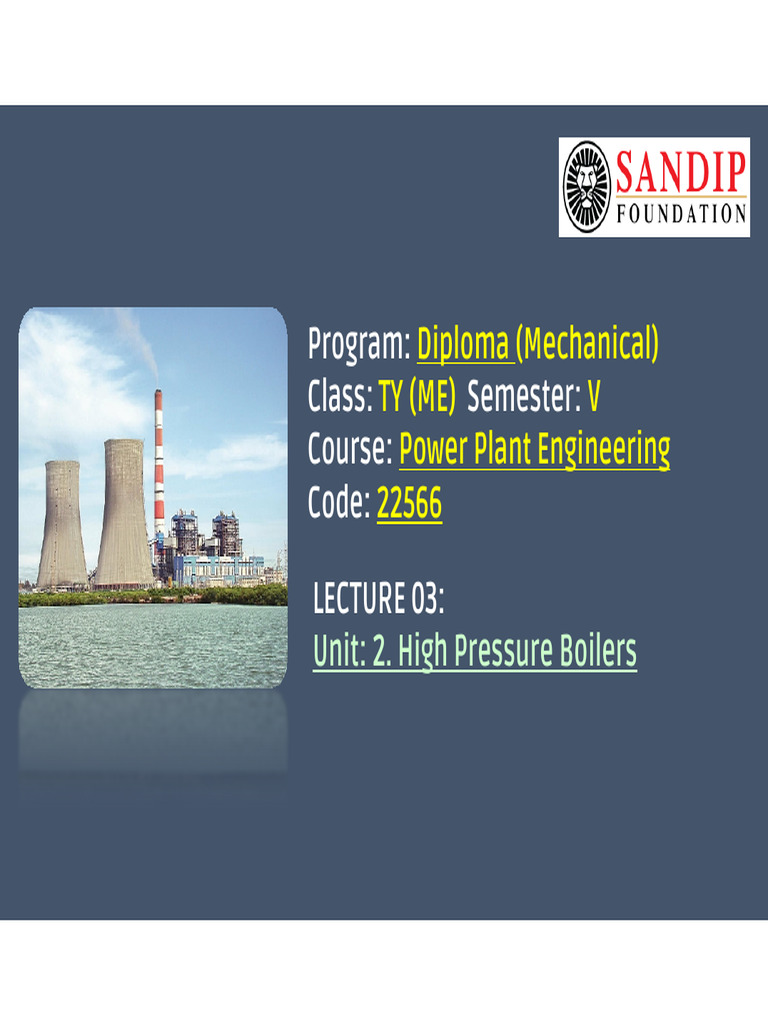 PPE Unit 2 High Pressure Boilers R.D.sonar | PDF | Boiler | Steam